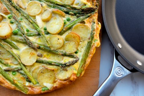 Frittata with spring greens and potatoes | eat. live. travel. write.