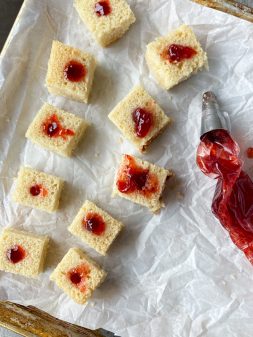 Mini lamingtons with a jam centre | eat. live. travel. write.